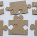 PUZZLE Pieces Chipboard Die Cuts Bare Craft Alterable Embellishments - Etsy