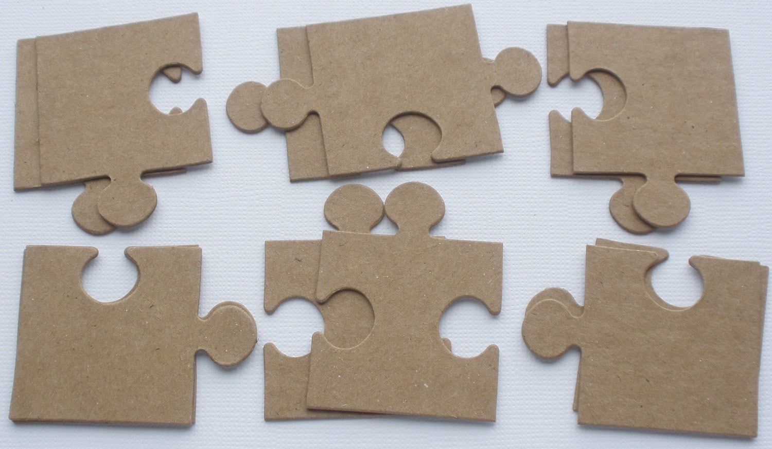 PUZZLE Pieces Chipboard Die Cuts Bare Craft Alterable - Etsy