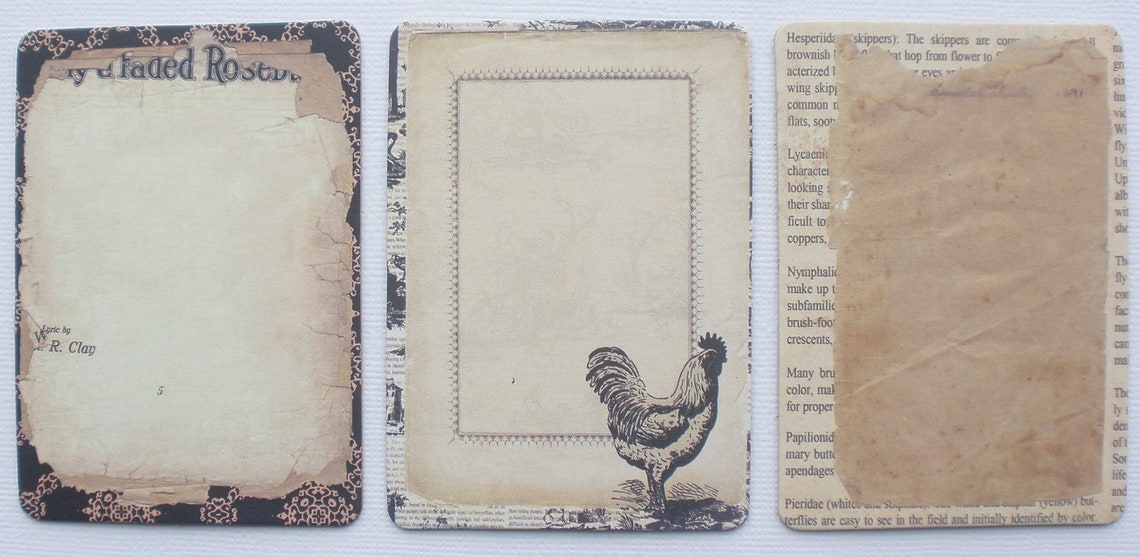 ALMANAC ATC Journal Cards Chipboard Kit Embellishment - Etsy