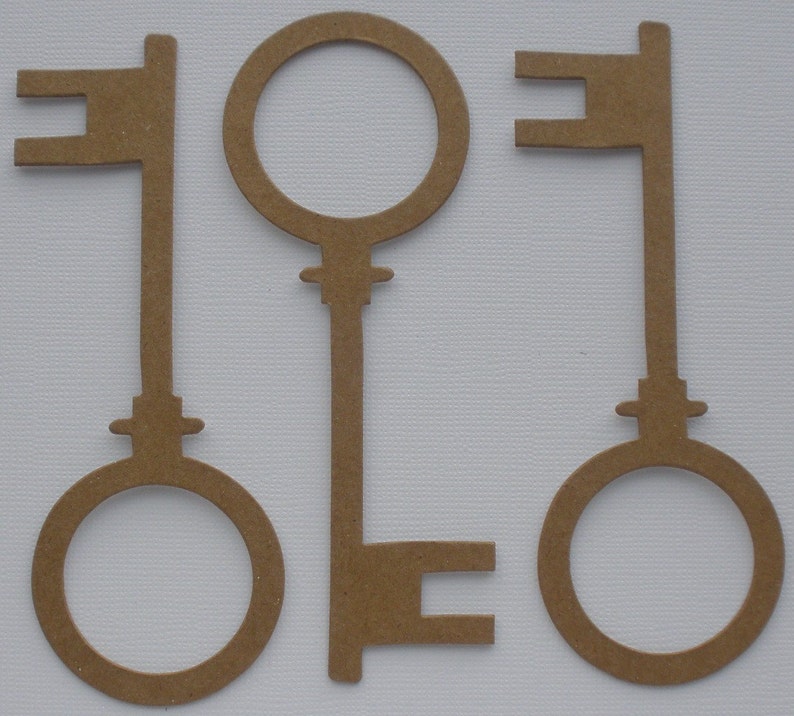 15 Pc. Vintage KEY Kit - Raw Chipboard Bare Die Cuts - Etsy