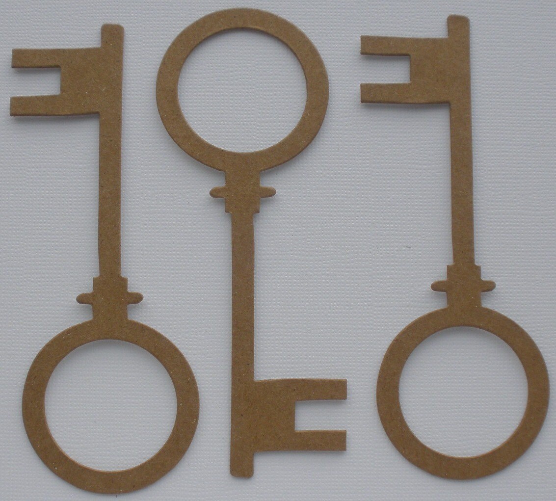 15 Pc. Vintage KEY Kit Raw Chipboard Bare Die Cuts | Etsy