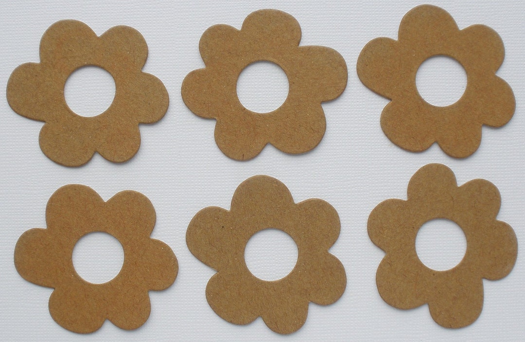 CUTE FLOWERS Chipboard Die Cuts - Bare Flower Diecuts - 2" Inch - Etsy