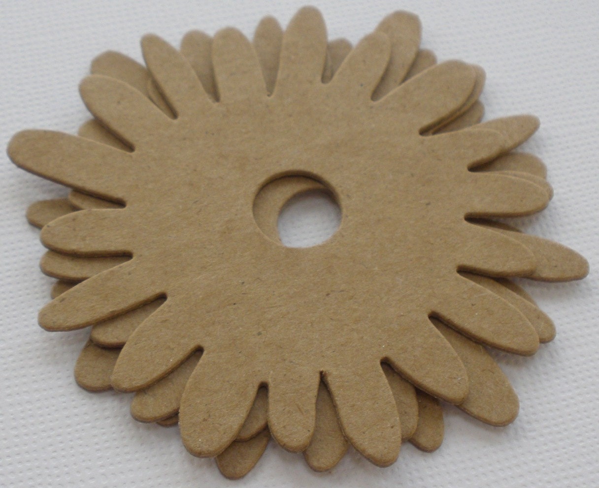 FLOWER BURST Chipboard Die Cuts - Floral Alterable Shapes - Etsy