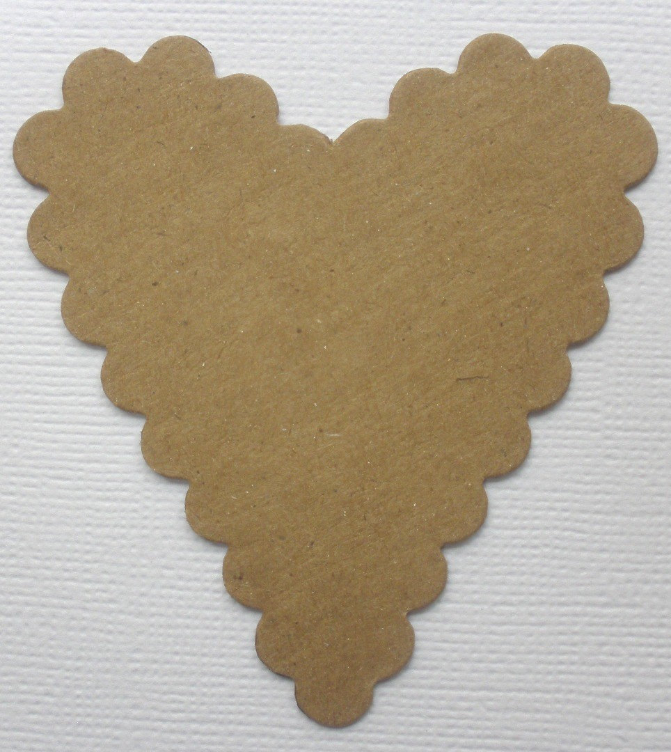 4 SCALLOP HEARTS Bare Chipboard Heart Die Cuts 3 Inch - Etsy