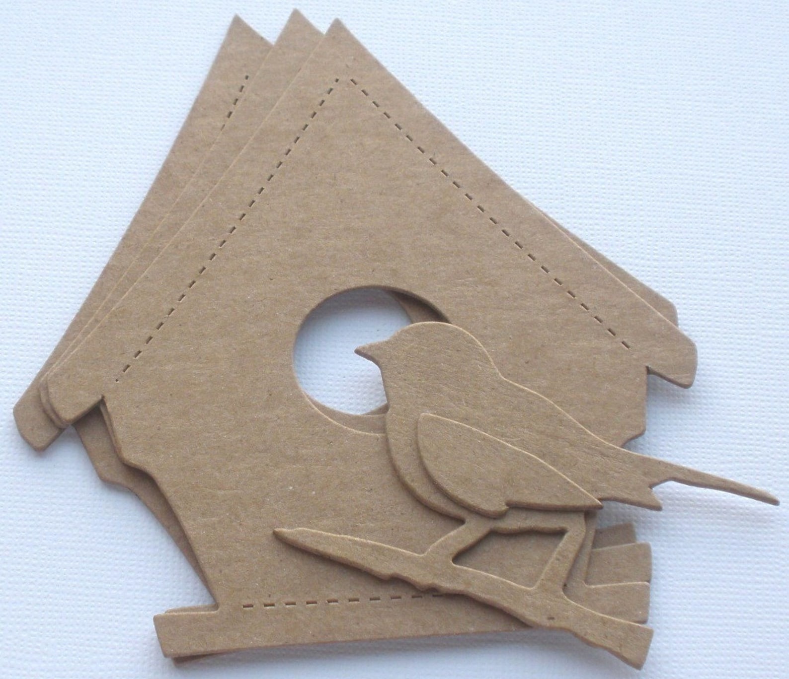 Bird HOUSE W/ Birds - Bare Chipboard Die Cuts - Etsy