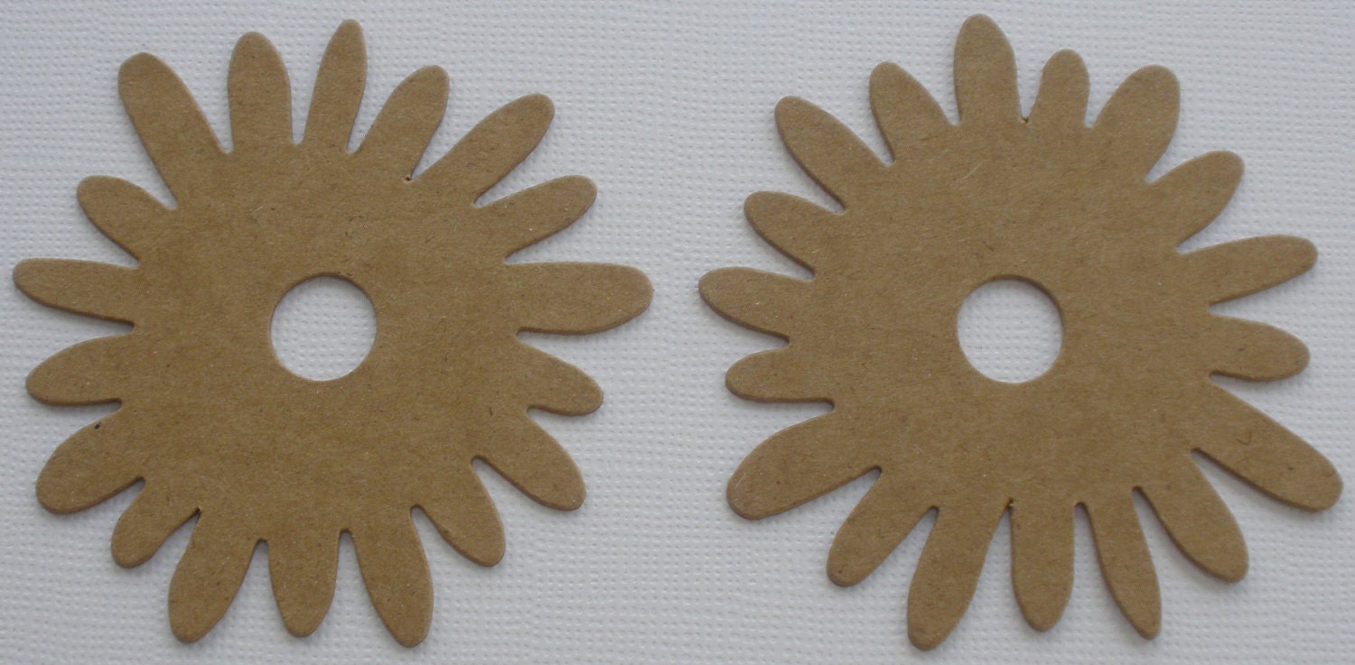 FLOWER BURST Chipboard Die Cuts - Floral Alterable Shapes - Etsy