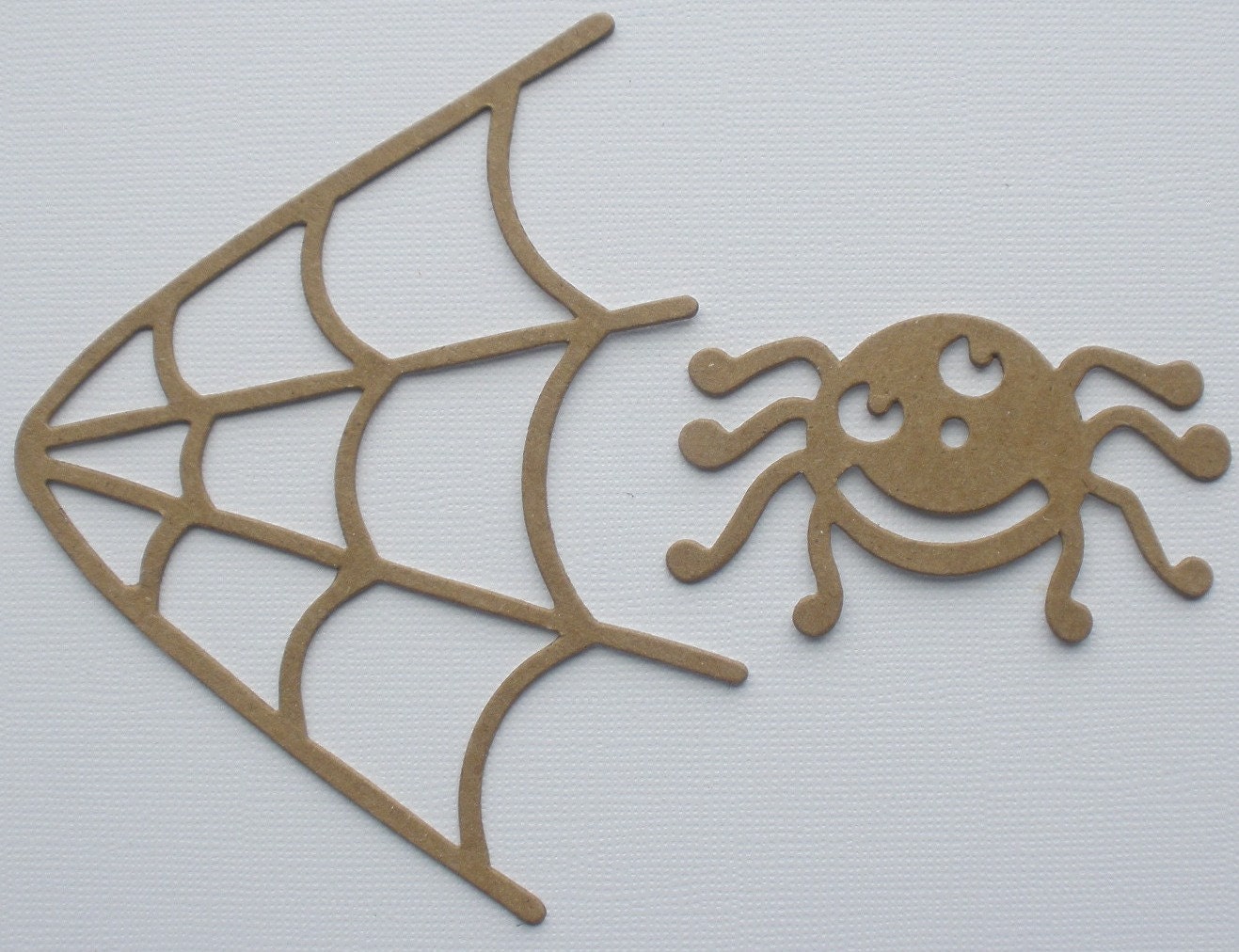 SPIDER & WEB - Bare Chipboard Die Cuts - Halloween - Etsy