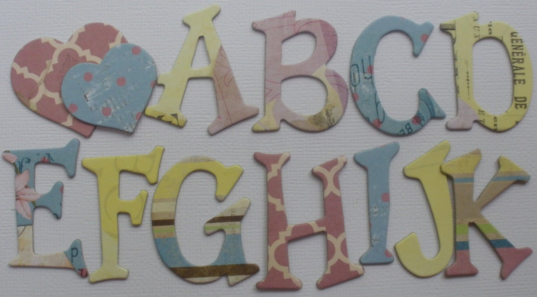 C'est LA VIE - Vintage Designs - Chipboard Alphabet Letters & Die Cuts ...