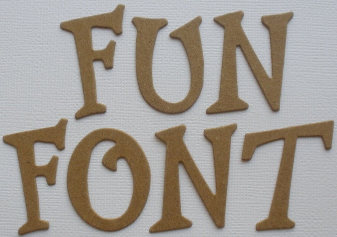 1.5 FUN Serif Letters 60 Piece Uppercase Alphabet Set - Etsy