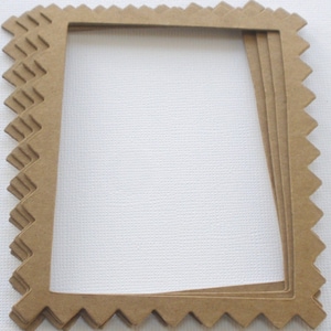 ZIG ZAG Picture Frames - Chipboard Die Cuts Bare Alterable Shapes - Etsy