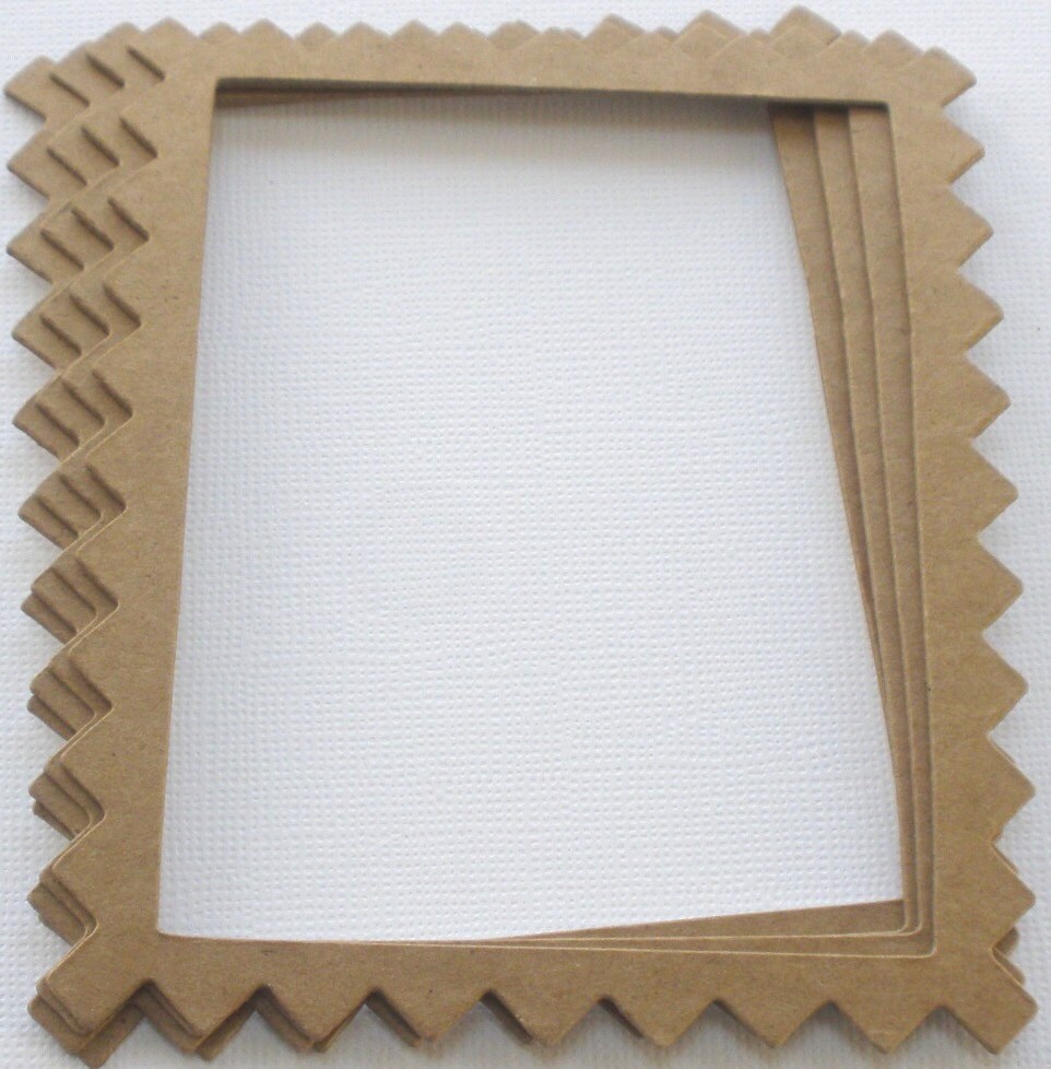 ZIG ZAG Picture Frames Chipboard Die Cuts Bare Alterable - Etsy