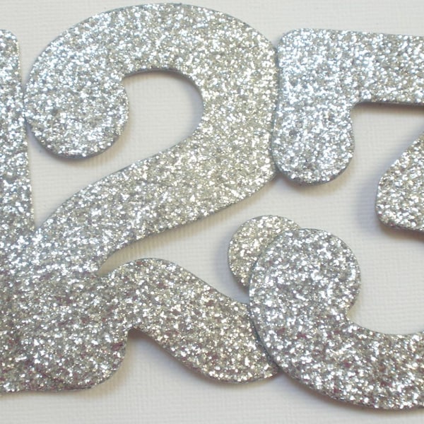 Glitter Table Number - Etsy