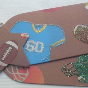 TOUCHDOWN Football - Chipboard Letters & Numbers - Tag / Star Die Cuts ...