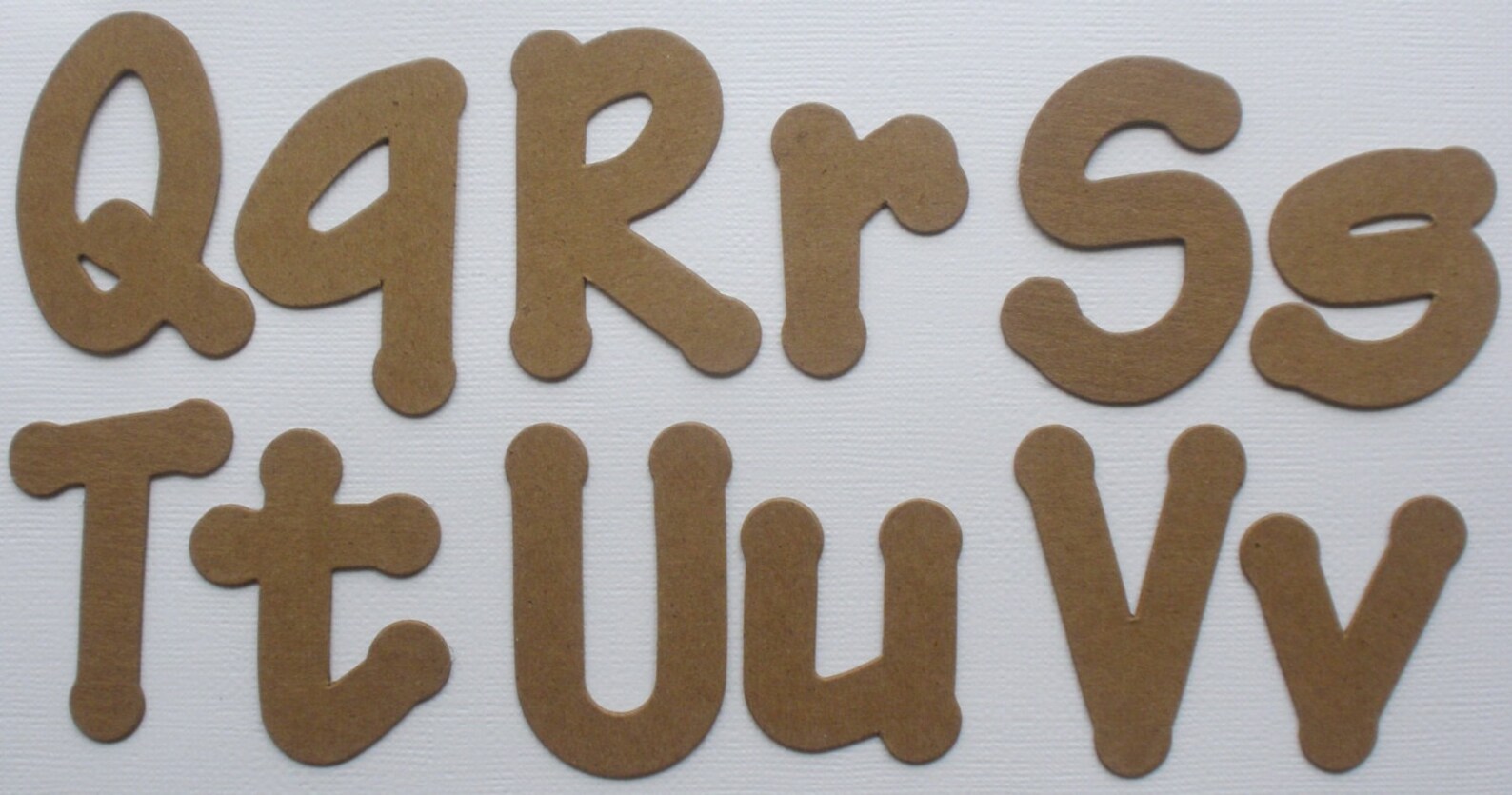 CHUNKY FONT COMBO - 56 Piece Set - Letters - Raw Chipboard Die Cuts ...