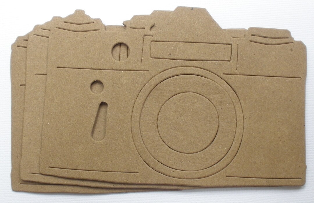 Antique CAMERA - Chipboard Die Cuts - Vintage Craft Shapes - Approx ...