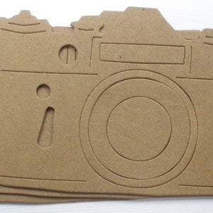 Antique CAMERA - Chipboard Die Cuts - Vintage Craft Shapes - Approx ...