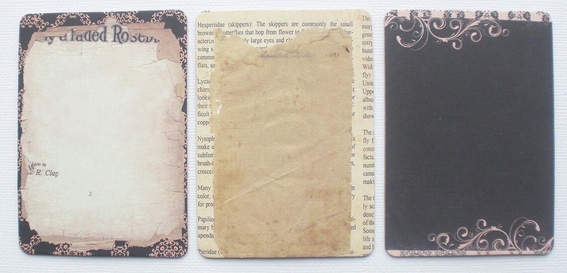 ALMANAC ATC Journal Cards Chipboard Kit Embellishment - Etsy