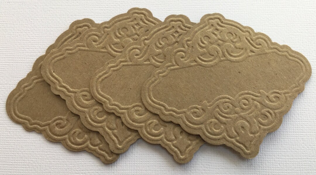 Embossed Point Labels, Tags & Mats - Chipboard Die Cuts - Bare ...