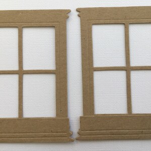 Window & Window Box - Chipboard Die Cuts - Bare Vintage Embellishments ...