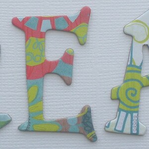 ALORA Birdie Bo Bunny Chipboard Alphabets With Scallop and Note Die ...