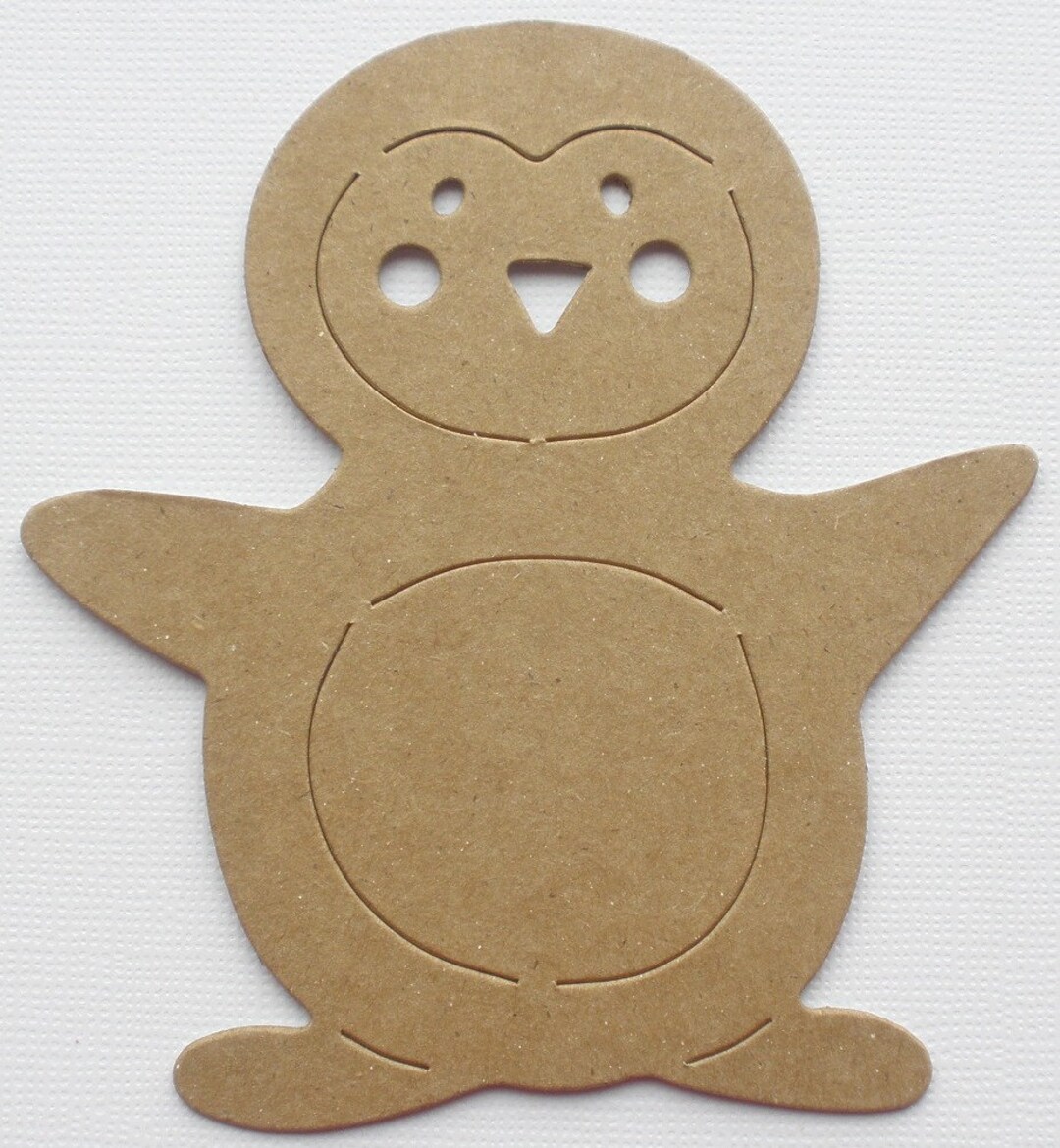 PENGUIN - Chipboard Die Cuts - Animal Bare Craft Shapes - Etsy