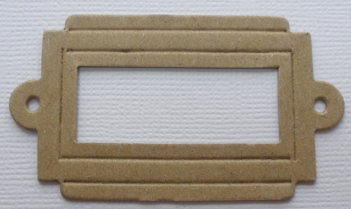 Embossed Rectangle Bookplates Chipboard Die Cuts Bare Tag - Etsy