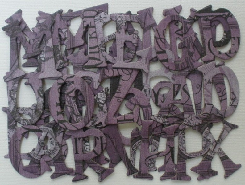 Wicked Witch Letters Magic of Oz Chipboard Alphabets Tags - Etsy