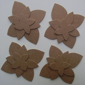 Ornate Layering Flowers - Chipboard Die Cuts - Bare Flower Diecuts - Etsy