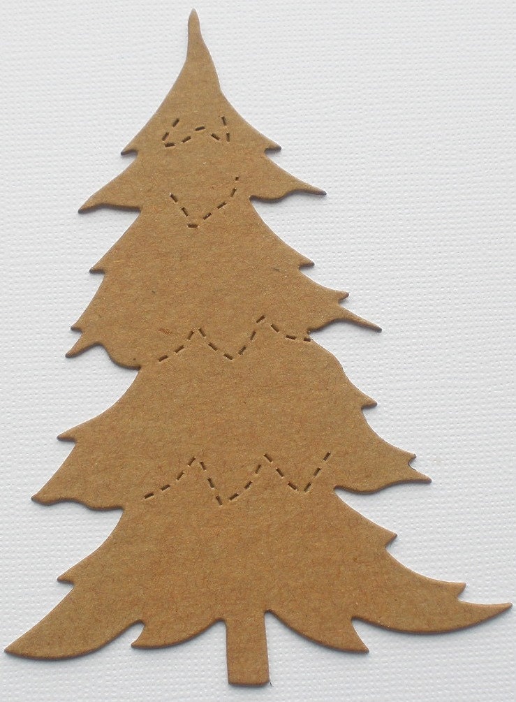 PINE TREE Chipboard Die Cuts Christmas Bare Shapes | Etsy