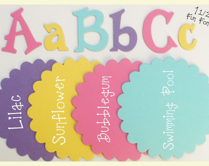 4 Elegant Chipboard or Cardstock Letters Uppercase | Etsy