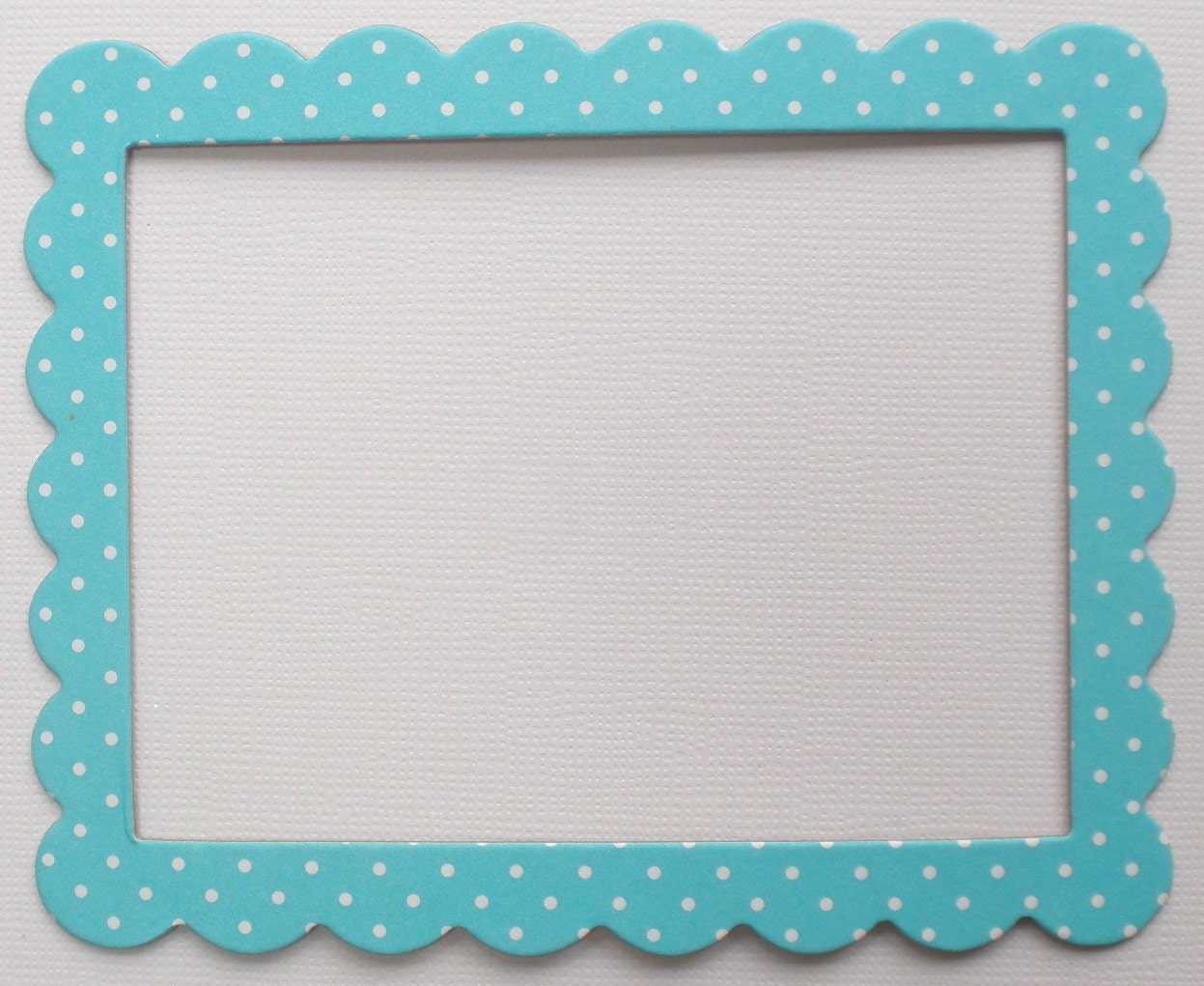 4 Scallop Picture Frames DOODLEBUG Brites Polka Dot - Etsy