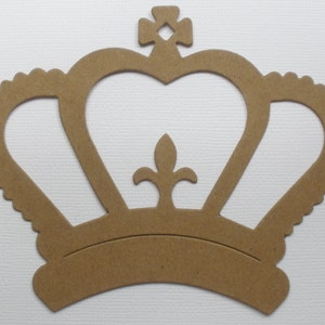 MAJESTIC CROWN Die Cuts | Bare Chipboard Diecuts | Royal Regal ...