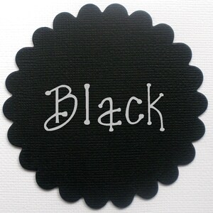 CUSTOM BLACK LETTERS - 1.5" Tall - Fun Serif Font - Choose From ...