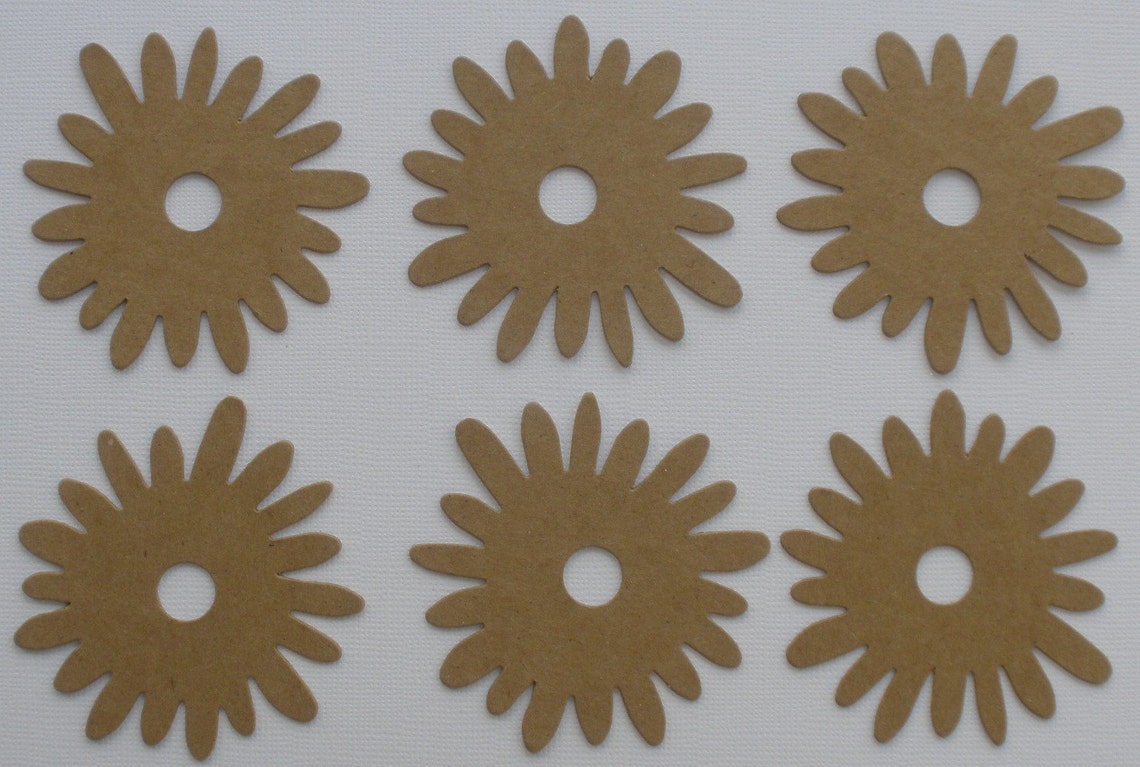 FLOWER BURST Chipboard Die Cuts - Floral Alterable Shapes - Etsy