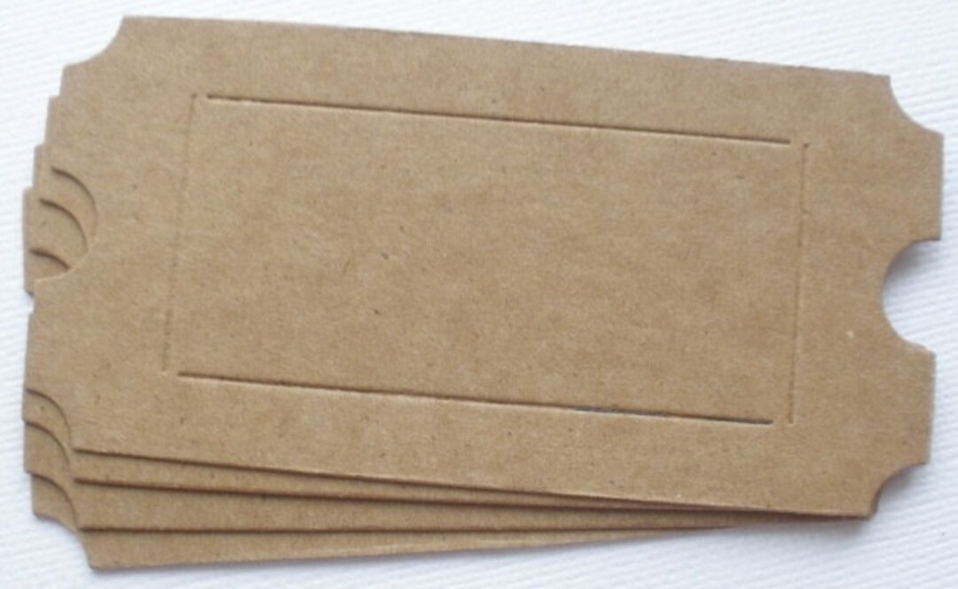 LARGE Ticket STUBS - Movie Film Strips Raw Alterable Chipboard Bare Die ...