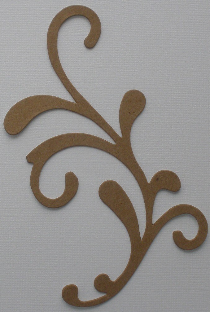 FLOURISH SCROLL Raw Chipboard Bare Die Cuts - Etsy