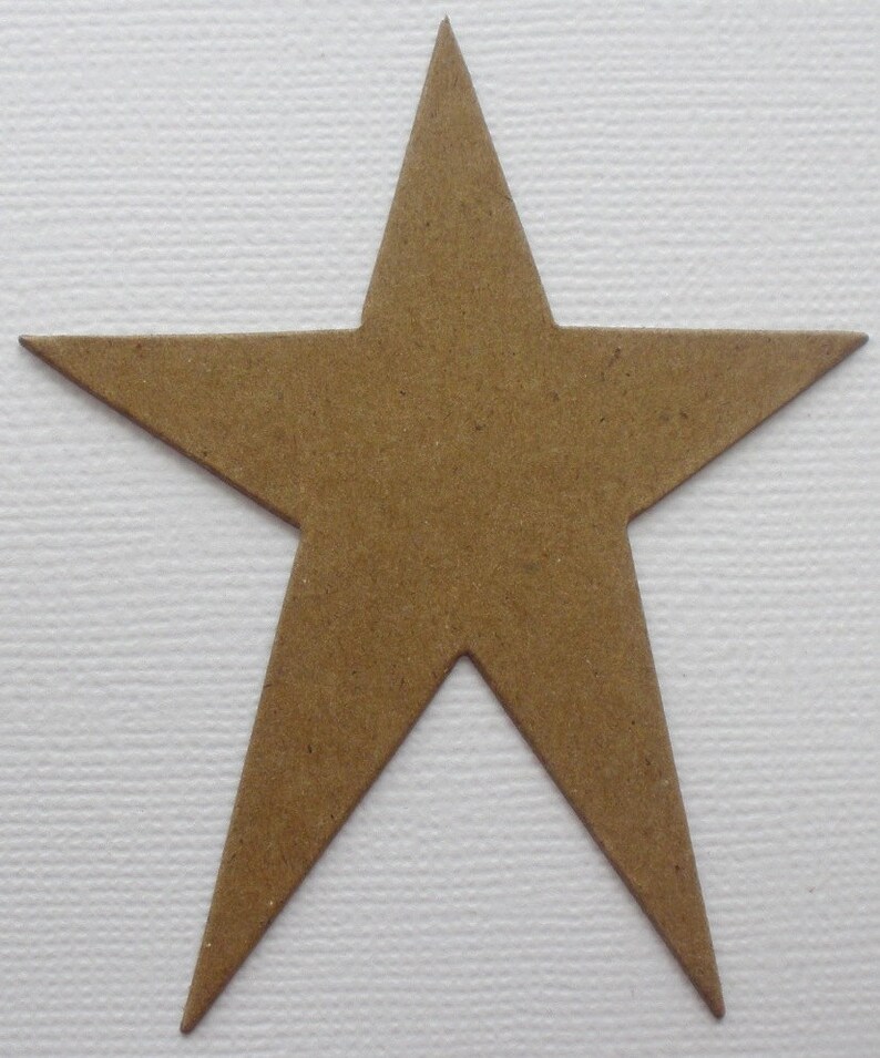 COUNTRY STARS Chipboard Die Cuts Bare Craft Shapes - Etsy