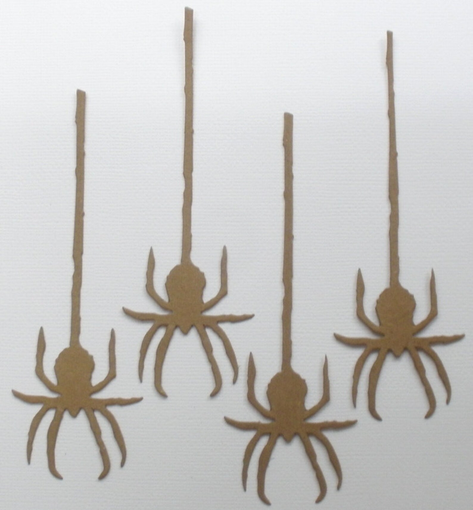 Gothic Hanging Spiders Halloween Raw Bare Unfinished | Etsy