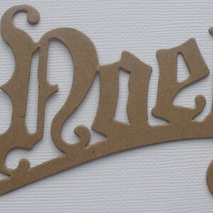 NOEL Script Word - Bare Christmas Chipboard Die Cuts - 3 1/4" X 4 1/2 ...