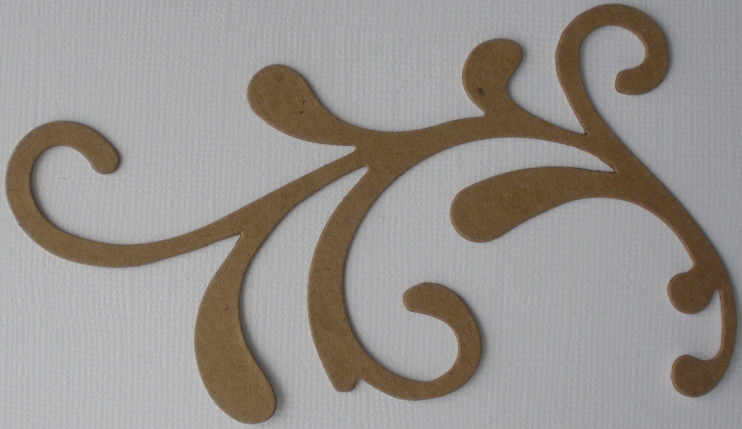 FLOURISH SCROLL Raw Chipboard Bare Die Cuts - Etsy