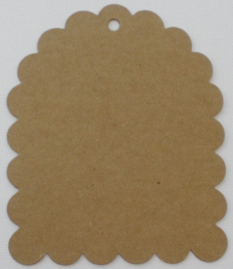 Large Scallop Tag / Album Pages Chipboard Die Cuts Bare - Etsy