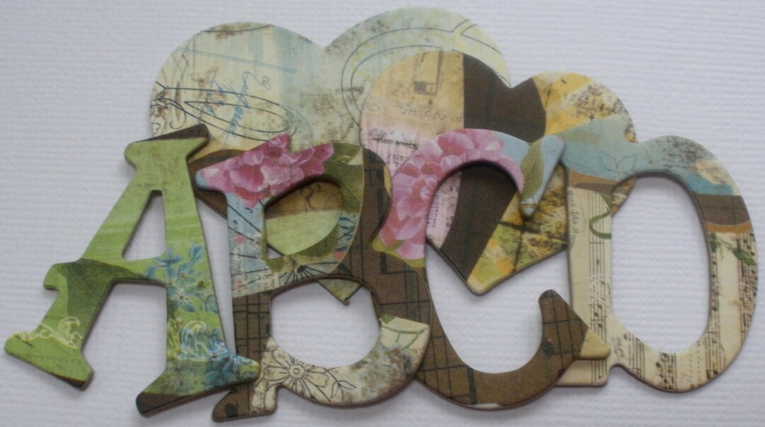 EPHEMERA Designs - Chipboard Alphabet Letters & Die Cuts ....... 1.5 ...