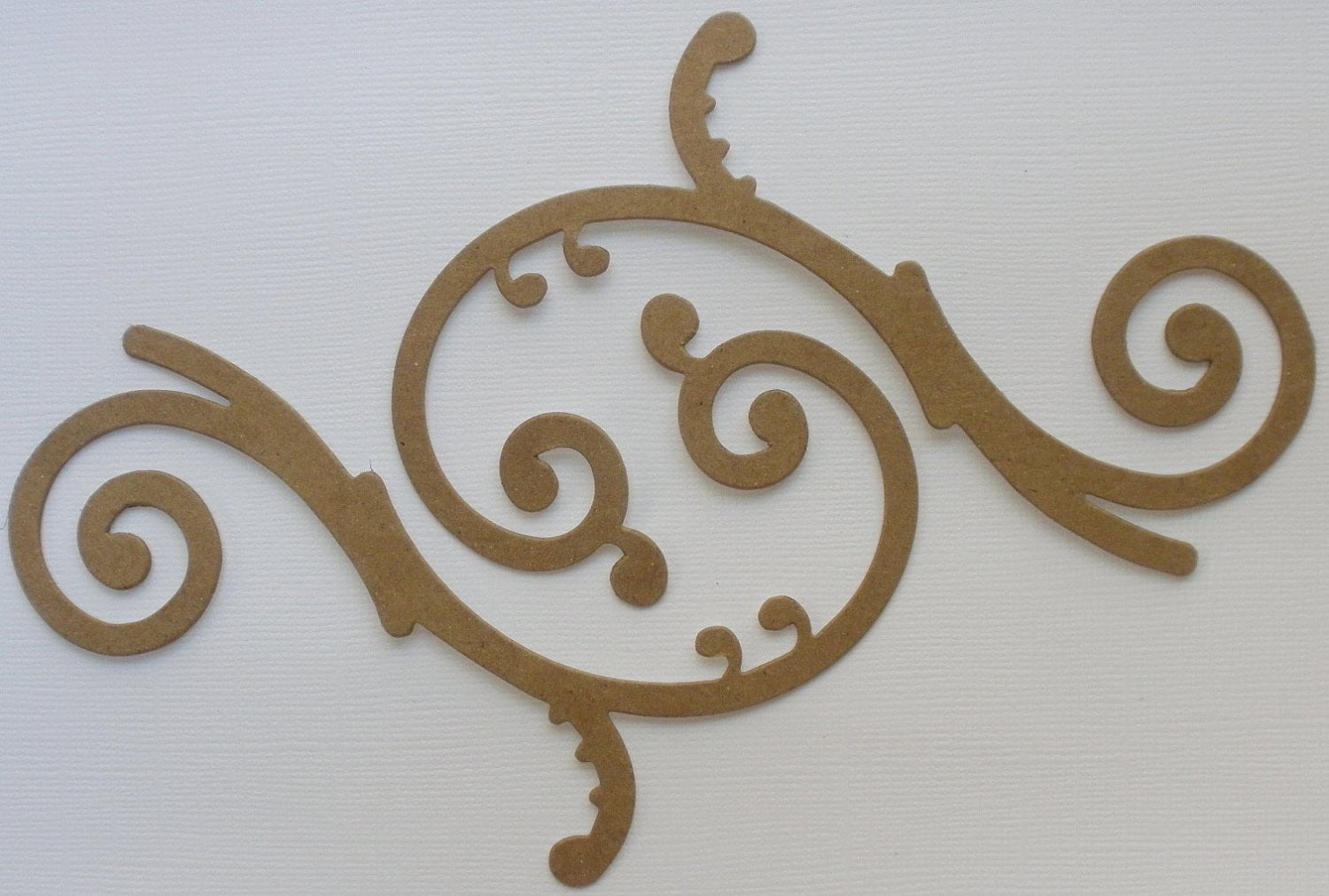 ORNATE FLOURISH SCROLL (style 3) - Raw Chipboard Bare Die Cuts - Etsy