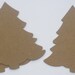 4 CHRISTMAS FIR TREES - Raw Christmas Chipboard Bare Die Cuts - Etsy