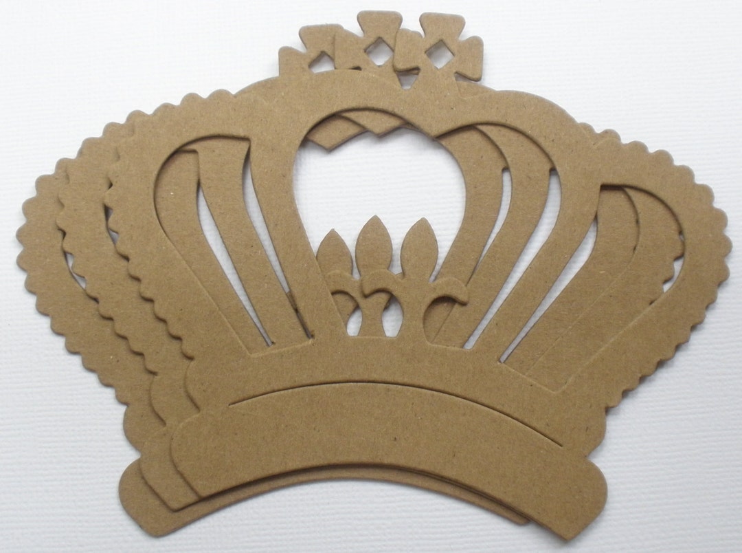 MAJESTIC CROWN Die Cuts | Bare Chipboard Diecuts | Royal Regal ...