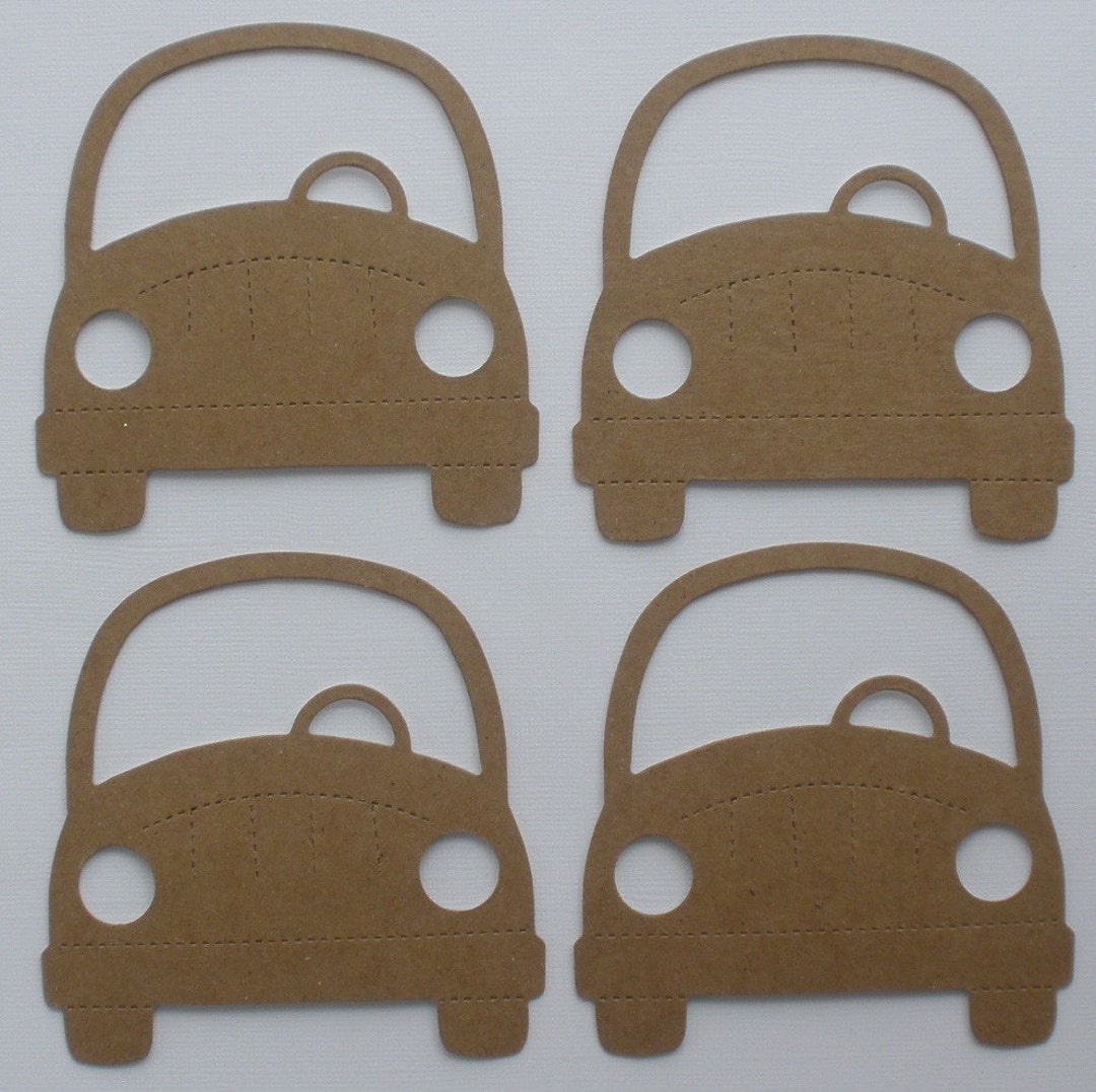 4 CAR FRONT - Chipboard Die Cuts - Alterable Craft Shapes - Etsy