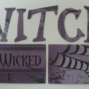 Wicked Witch - Letters - Magic of Oz Chipboard Alphabets, Tags and ...