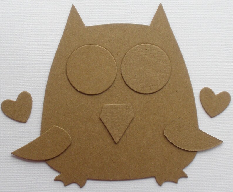 OWL - Chipboard Die Cuts - Animal Bare Craft Shapes - Etsy