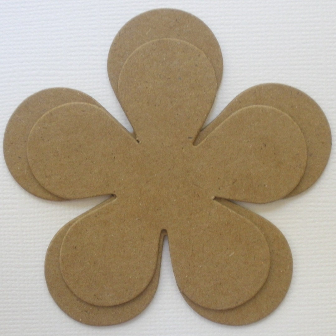 Hippie Retro Flowers Chipboard Die Cuts Layering / Nesting - Etsy