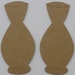 6 VASE for Flowers - Raw Bare Unfinished Chipboard Die Cuts - Etsy